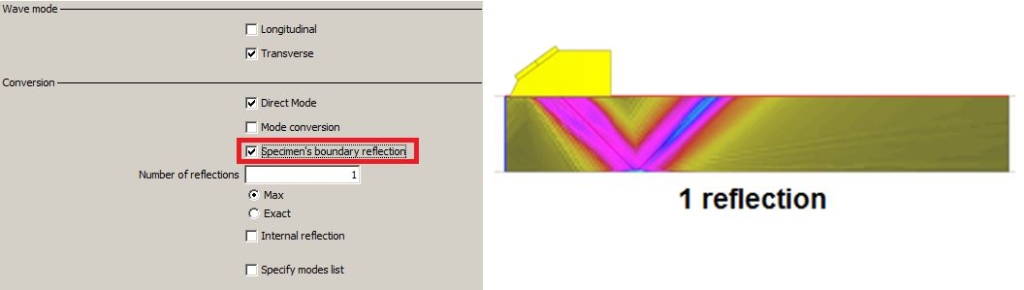 » Modes list definition in UT beam computation
