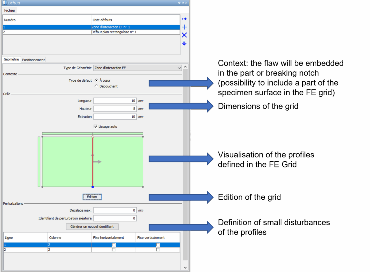 » Definition of an “FE grid” flaw